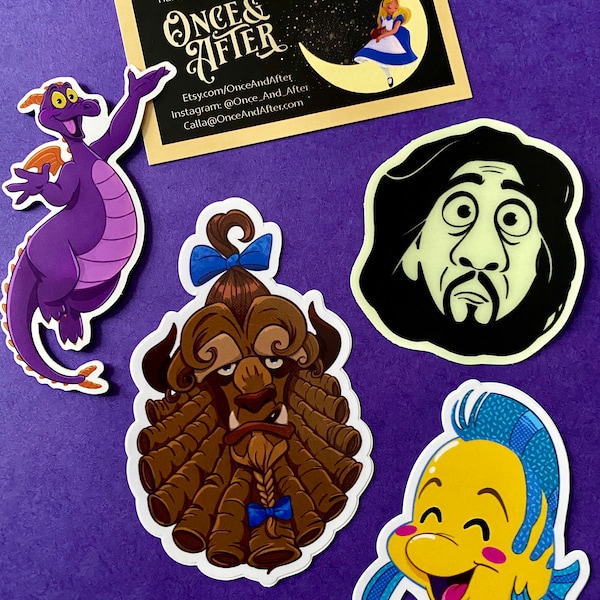 EPCOT Figment Sticker: Waterproof Vinyl Dragon Decal - Etsy