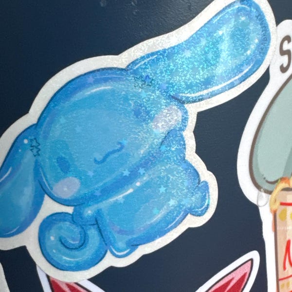 Ponyo Heart Studio Ghibli Stickers Cute Sparkle Holographic Sticker ...