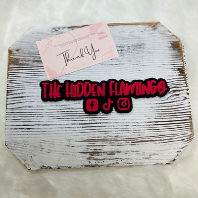 Laser Cut Name Business Watermark Physical Watermark Acrylic Tag ...