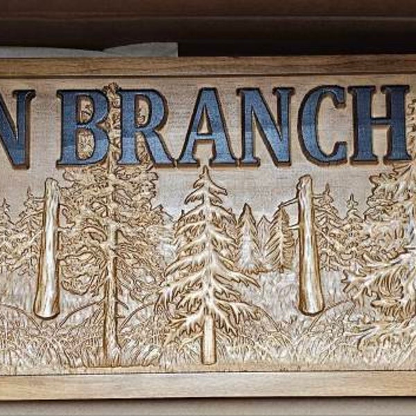 Custom Cabin Decor Rustic Cabin Sign Personalized Lake House Decor Wood ...