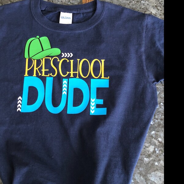 Preschool SVG, Dude Svg, Back to School, School Cut File, School Shirt ...