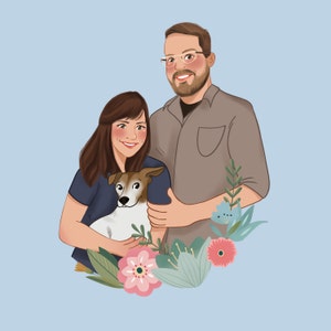 Custom Portrait Cartoon Portrait Custom Illustration Custom | Etsy