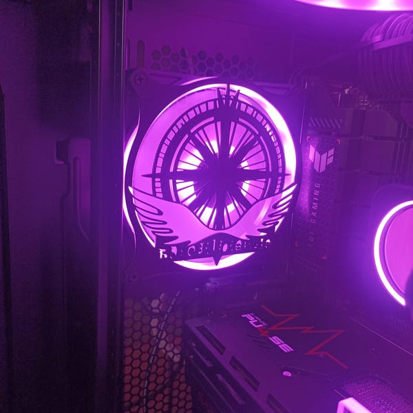 Butterfly Gaming Computer Fan Shroud/ Grill /cover Custom 3D Printed ...