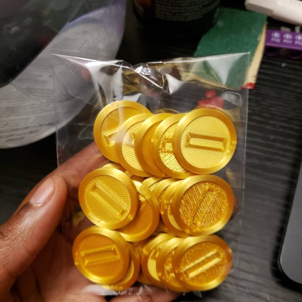 Replica / Mario Gold Coin - Double Sided - Etsy
