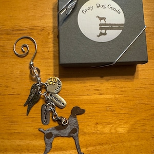 German Shorthaired Pointer Memorial Keychain GSP Key Chain - Etsy