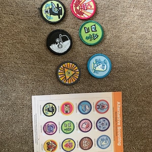 Alternative Scouting for Girls and Boys Merit Badges FULL SET OF 24 - Etsy