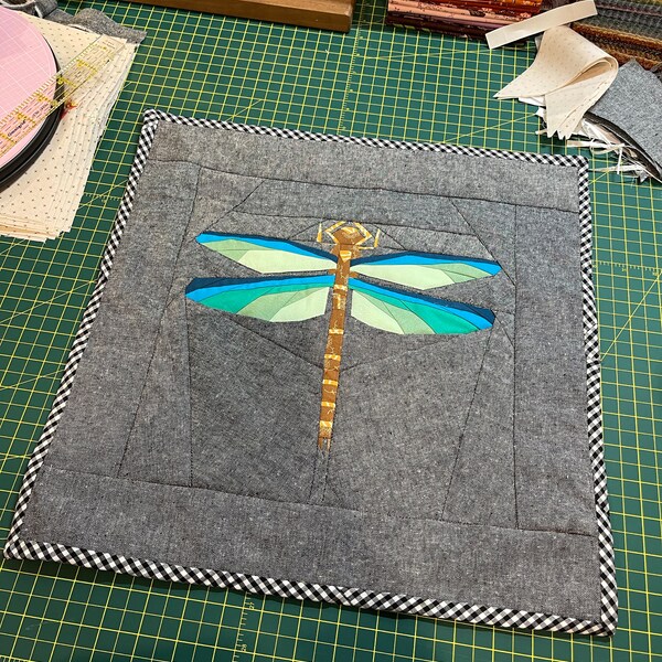 Dragonfly Foundation Paper Piecing Pattern - Etsy