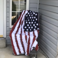 Pattern American Flag Rag Quilt - Etsy Canada