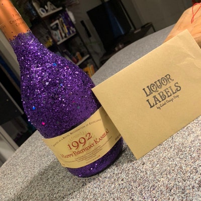 Birthday Custom Label, 1738 Cognac Custom Label, Personalized Cognac ...