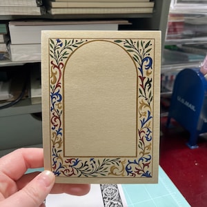 Medieval Border Notepad, Illuminated Manuscript Notepad, Medieval ...