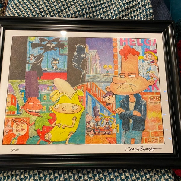 Arnold at Bat Digital Image by Hey Arnold Creator Craig Bartlett - Etsy