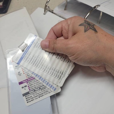 Lab Values Badge Pocket Card Reference Vertical for Nurse - Etsy