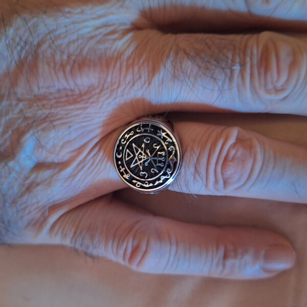 Seal of Lilith Ring Lilith Talisman Lilith Ring 925 Sterling Silver - Etsy