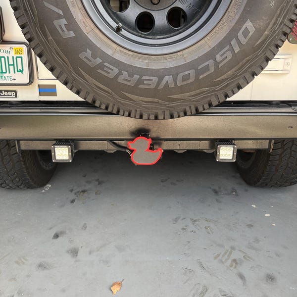 Duck Tow Hitch Cover - Fun Jeep Accessory for Wrangler & Gladiator ...