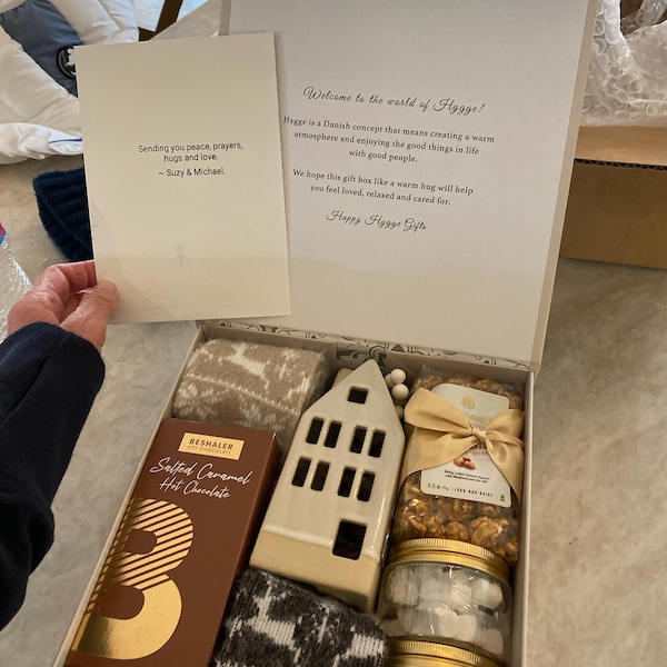 Ultimate Hygge Gift Box for Men & Women With Blanket and Socks Get Well ...