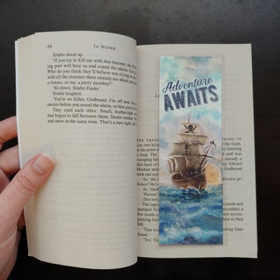 Pirate Bookmark, Pirate Themed Party Favor, Pirate Ship Bookmark - Etsy