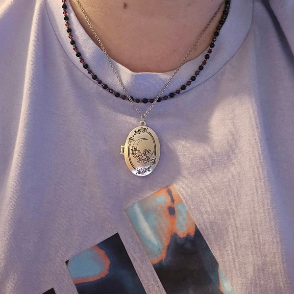 Witch Locket, Broom Closet Locket, Moon Locket, Witchy Pendant ...