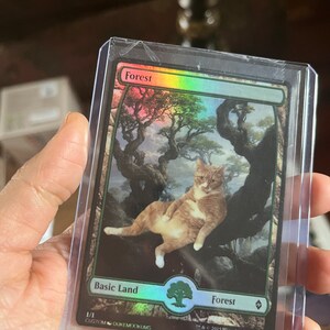 Personalized Pet Magic the Gathering Foil Land - Etsy