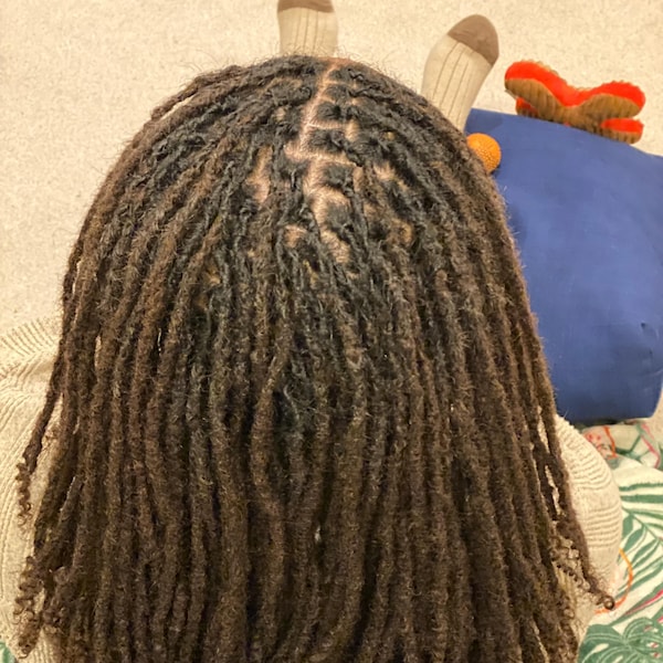 100 Locs Anwi Textured Human Hair Loc Extensions With Curly Tips ...