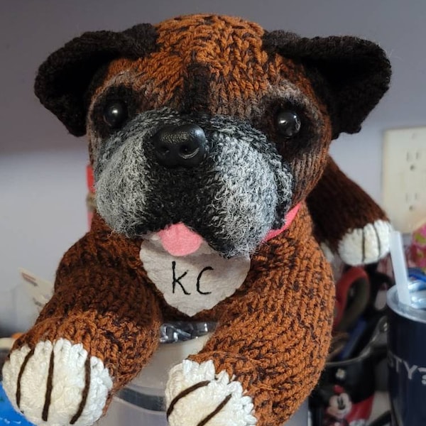 Boxer Dog Plushie, Boxer Dog Lovers Gift, Dog Lovers Gift, Boxer Dog ...