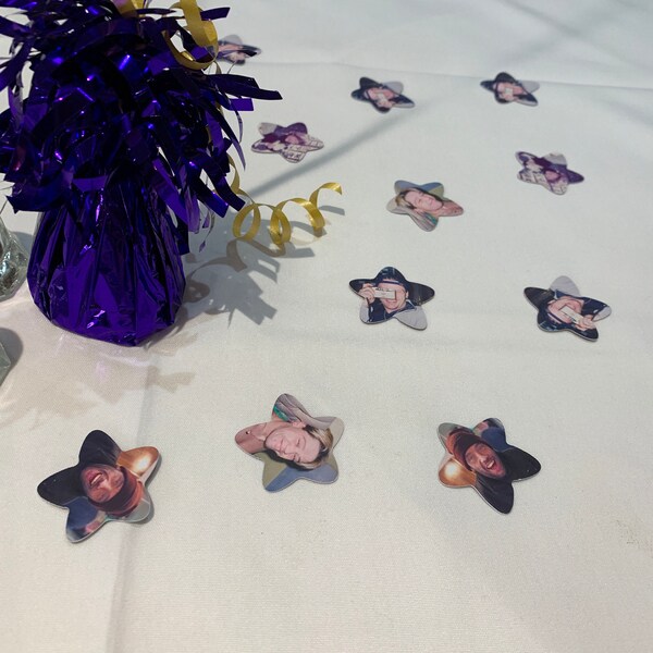 Personalised Table Confetti, Any Colour, Any Names, Wording on Front ...