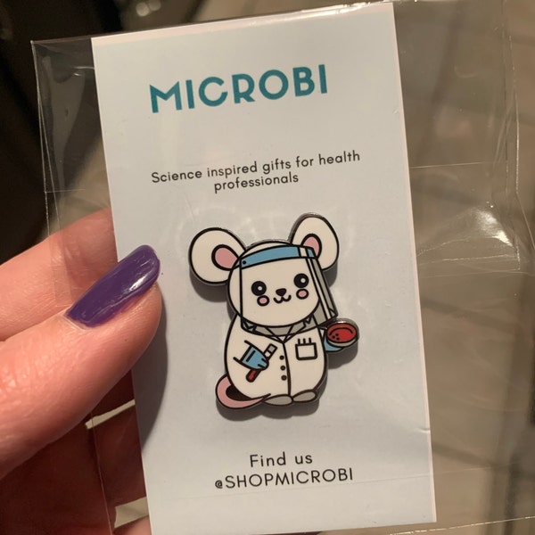 LAB RAT Hard Enamel Pin / Laboratory / Scientist / Med Lab Tech ...