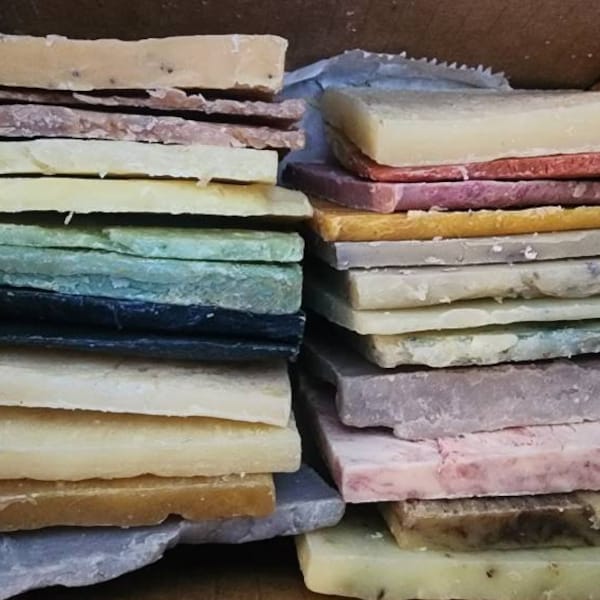 Very Thin Cut Handmade Soap Ends 25 50 100 150 200 Pieces Cold Process ...