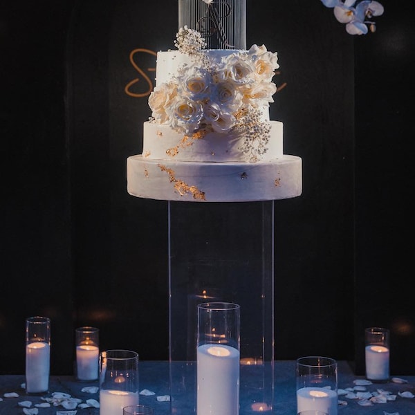 The Stiletto Cake Stand - Wedding Cake Pedestal - Black Cake Riser ...