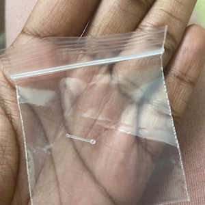 Bioflex Nose Stud, Invisible Nose Ring, Nose Piercing Retainer, Clear ...