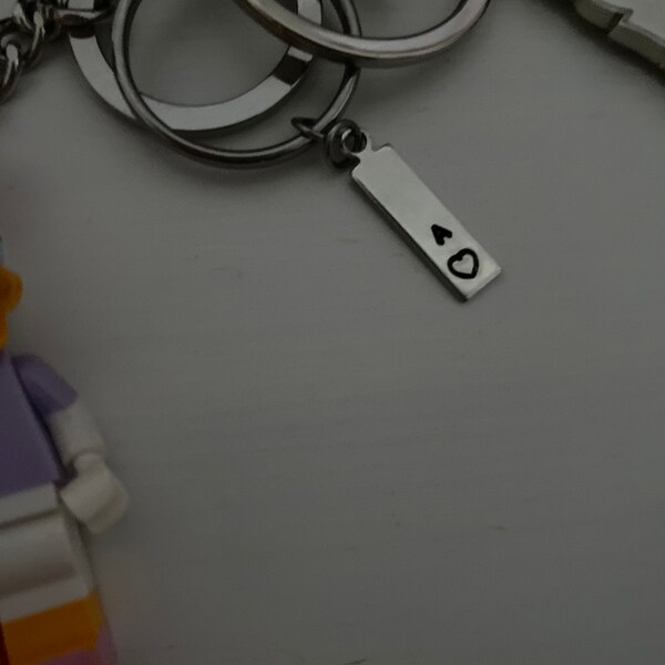 Customized Stamped Letter Keychain With Tassel | Personalized Metal ...