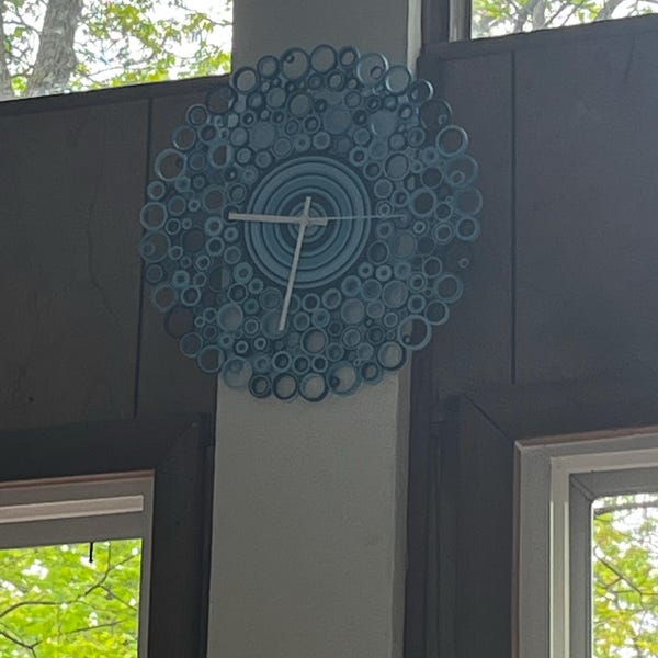 Large Wall Clock, Paper Clock, Colorful Wall Clock, First Anniversary ...