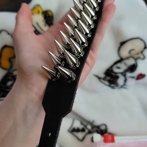 Gothic Punk Spike Bracelet With 1/2” Cones - Etsy