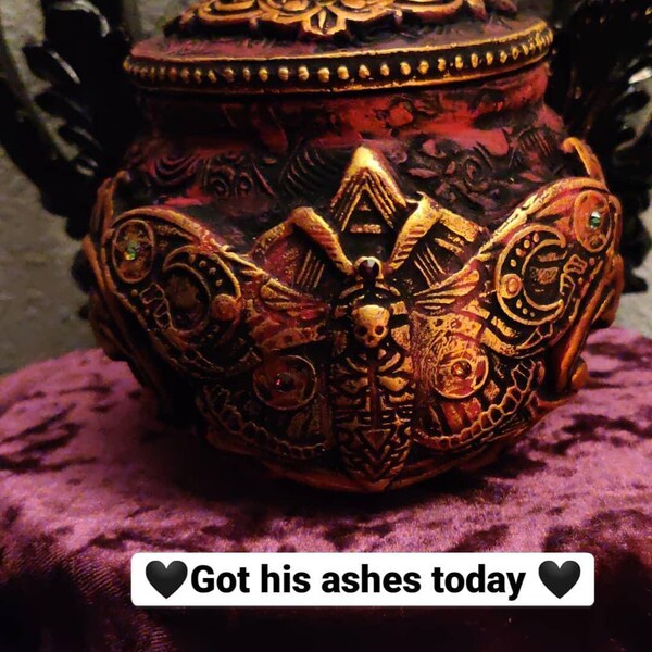 Deathshead Moth Apothecary Jar Potion Bottle / Gothic Home Decor Wiccan ...