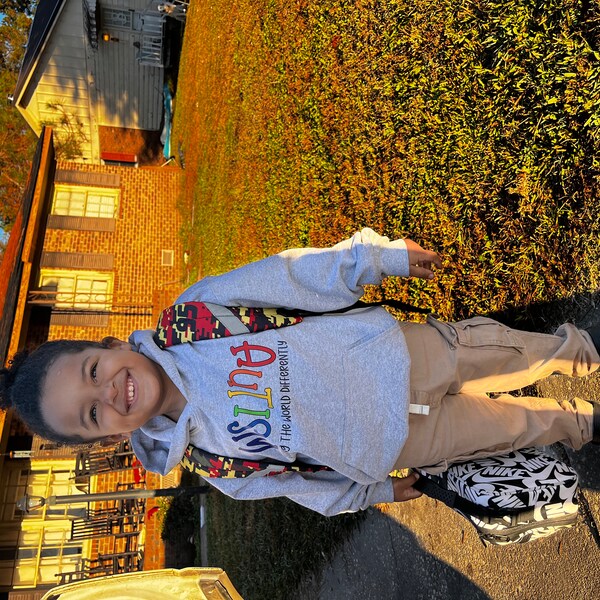 Gray Autism Kids Hoodie Sweatshirt - Autism Seeing the World ...