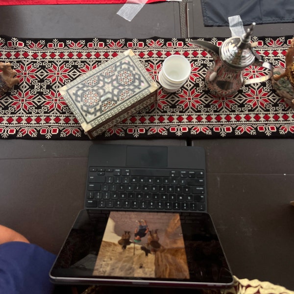 Authentic Jordanian Made Bedouin Sadu Fabric for Cushions, Tablecloths ...