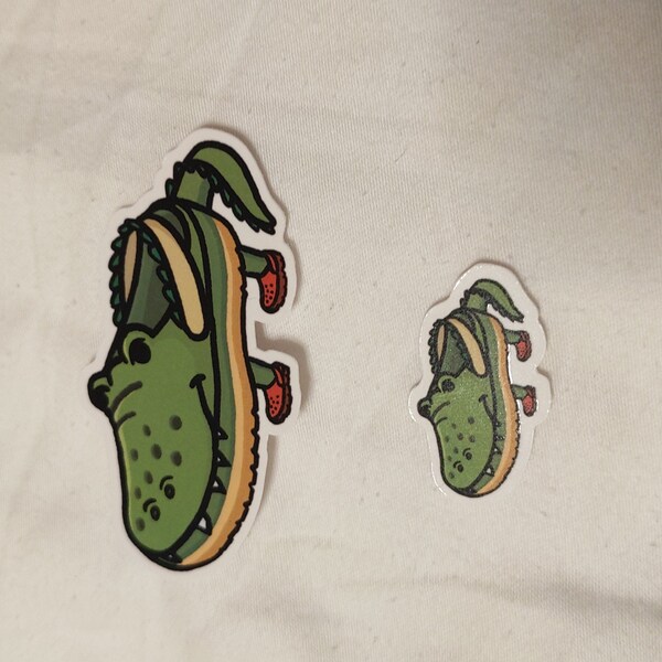 Crocs Crocodile Sticker / Crocs Clogs - Etsy
