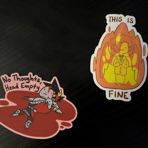 Aziraphale 'THIS IS FINE' 3 Inch Sticker - Etsy