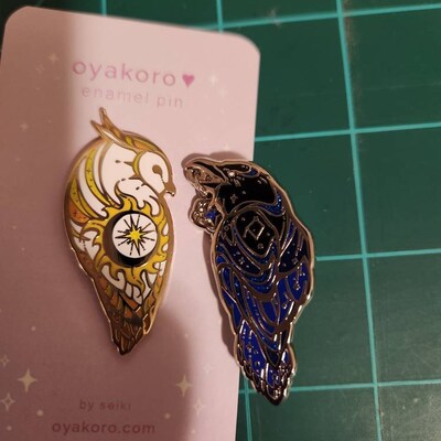 Eclipse Birds Pins - Etsy