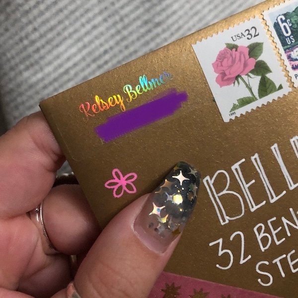 50 Small Return Address Label,small Clear Address,custom Address Label ...