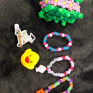No Internet Dinosaur Perler Kandi Necklace - Etsy