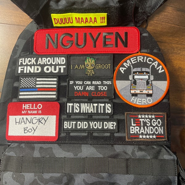 Custom Fitness Training Name Patches (for Weight Vest) - Etsy