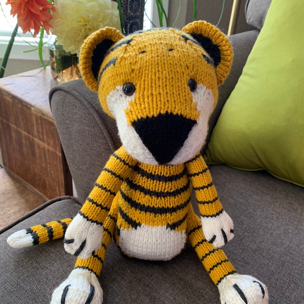 Tiger Knitting Pattern - Toy Knitting Pattern / Polushkabunny - Etsy
