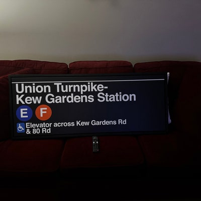 57 Street Subway Station Sign Tall Version N Q R W Train Lines new York ...