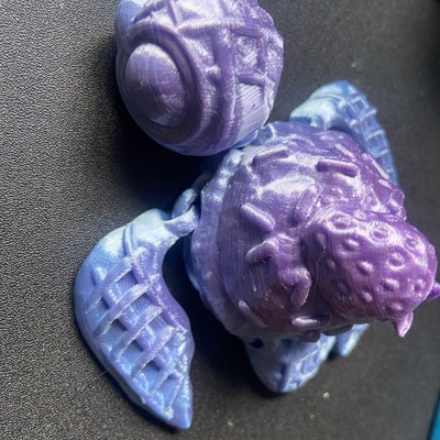 Dessurtle, Dessert Turtle, STL Print Files, Articulating Flexi Wiggle ...