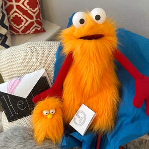Little Gustav, an Orange Muppet Who Likes Birds, Sandwiches With Cheese ...