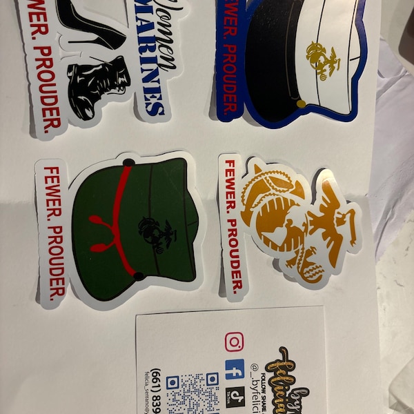 Marine Corps Stickers | USMC Sticker | Women Marine Veteran | Military ...