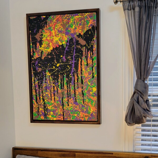 Custom Wood Floater Frame Made to Order Custom Sizes Frame for Canvas ...