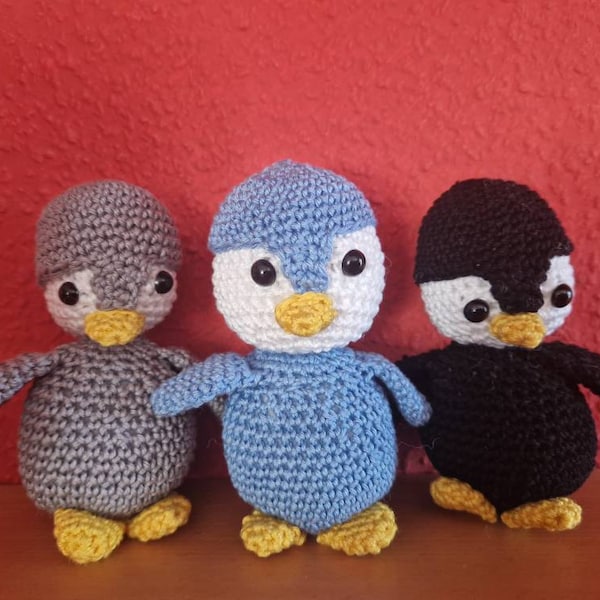 Penguin Crochet Pattern. Crochet Miniature Penguin Pattern. Cute Tiny ...