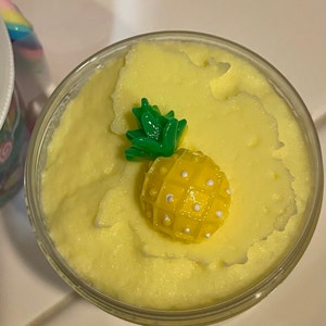 Pineapple Cloud Slime Scented W/charm & FREE Extras, Tropical Pineapple ...