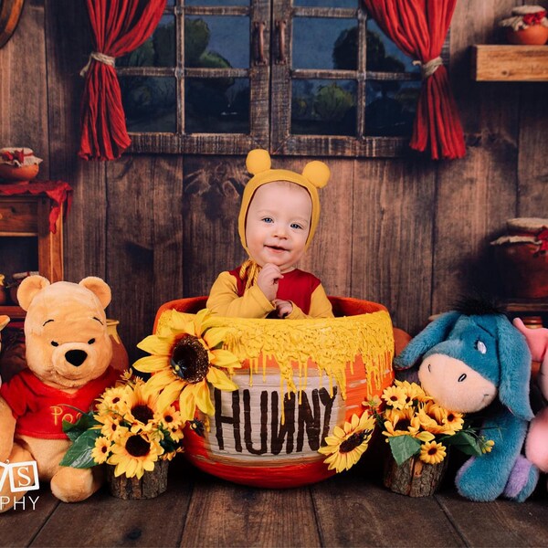 Honey Bear- Sitter Bear Outfit, Bear Photo Props, Newborn Bear Outfit ...